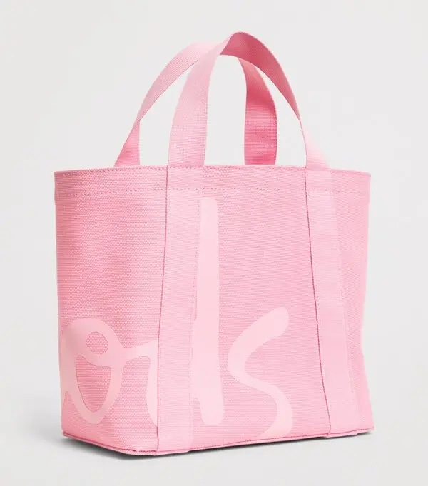 Harrods Small Cotton Logo Tote Bag