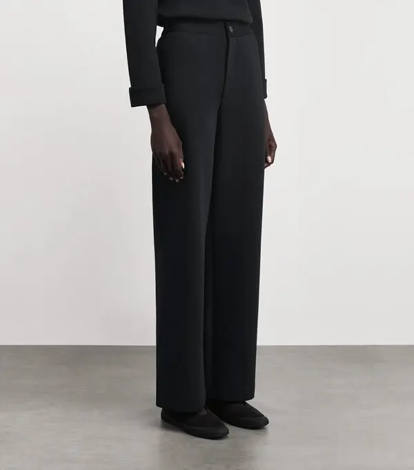 Vince Cotton-blend Straight Trousers