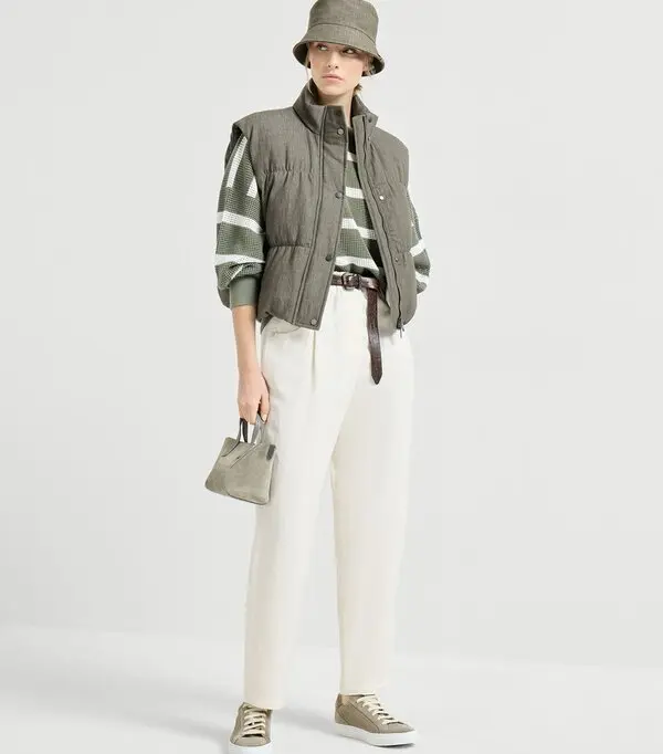 Brunello Cucinelli Padded Gilet - Green