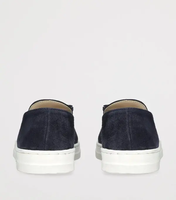 BABYWALKER Suede Tassel Loafers - Blue