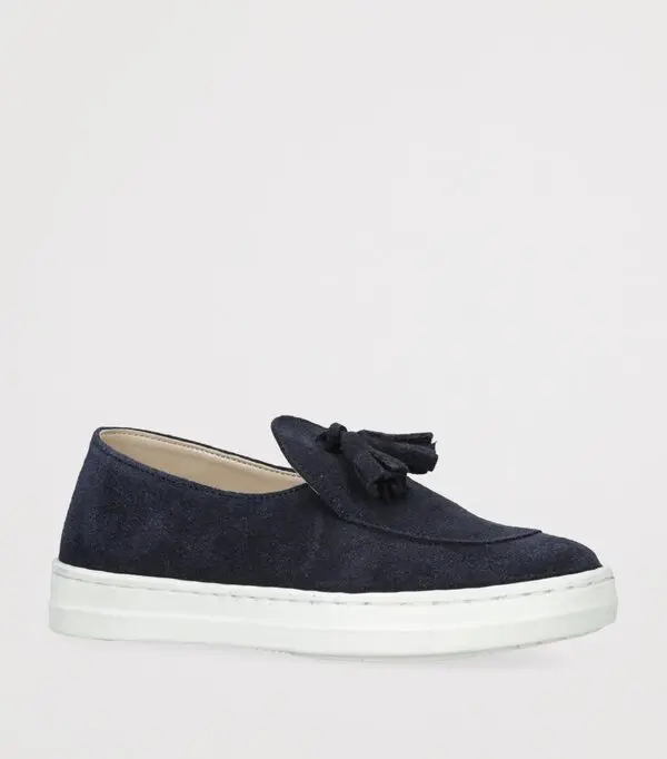 BABYWALKER Suede Tassel Loafers - Blue