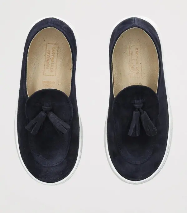 BABYWALKER Suede Tassel Loafers - Blue