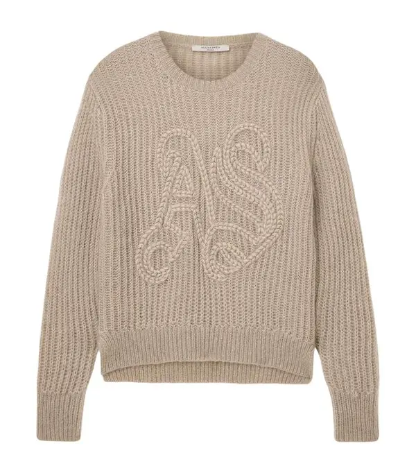 ALLSAINTS Wool-blend Chain Sweater - White