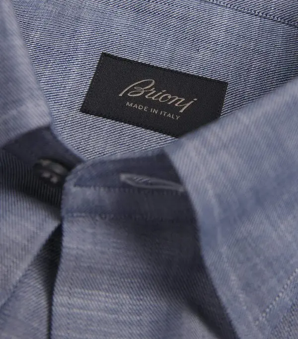 Brioni Cotton Point Collar Shirt