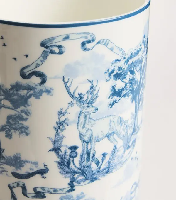 Harrods Fine Bone China Toile Vase