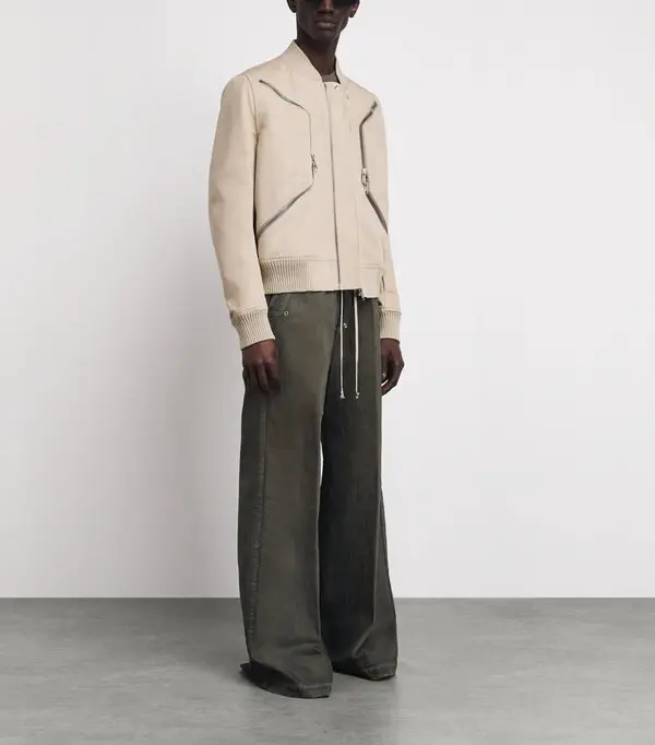Rick Owens Cotton-blend Heizer Bomber Jacket