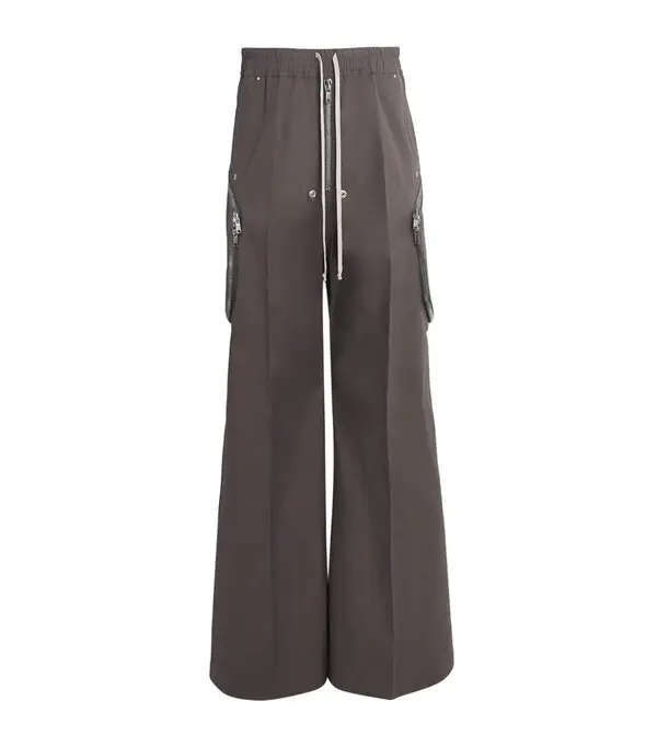 Rick Owens Cotton Heizer Belas Cargo Trousers - Brown