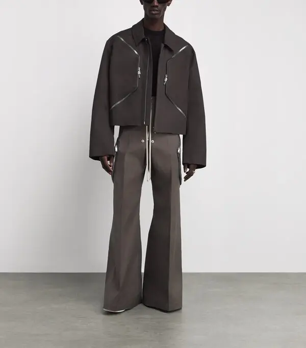 Rick Owens Heizer Belas Cargo Trousers - Brown