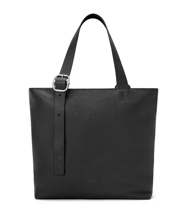 Loewe Grained Calfskin Loop Tote Bag - Black