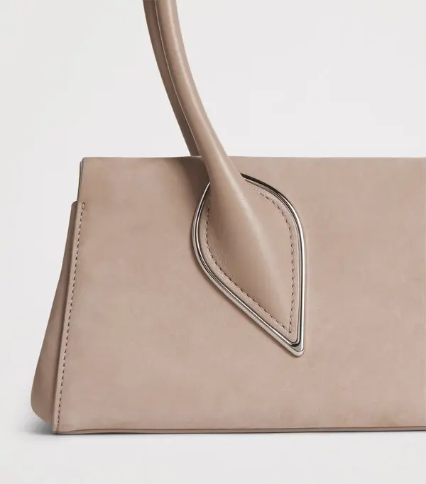 CHRISTIAN LOUBOUTIN Venus Leather Baguette Shoulder Bag - Beige