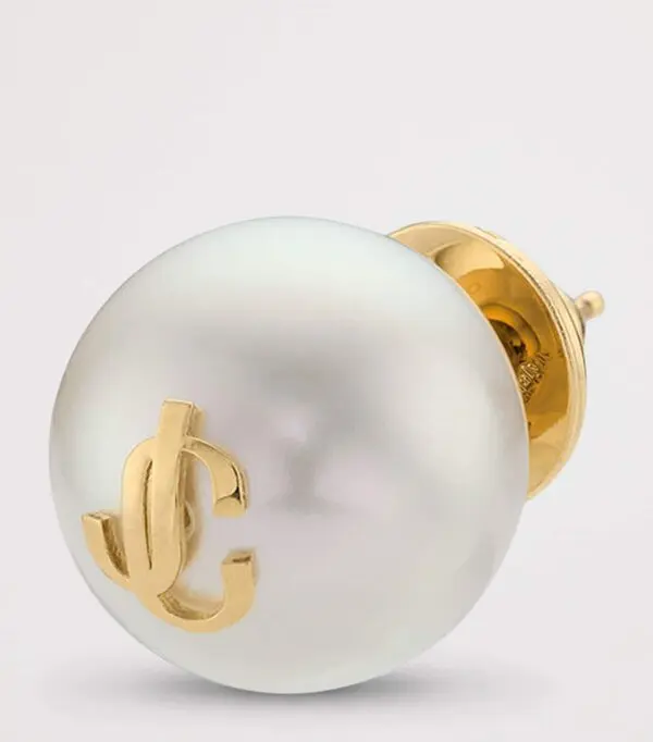 JIMMY CHOO Faux Pearl Stud Earrings