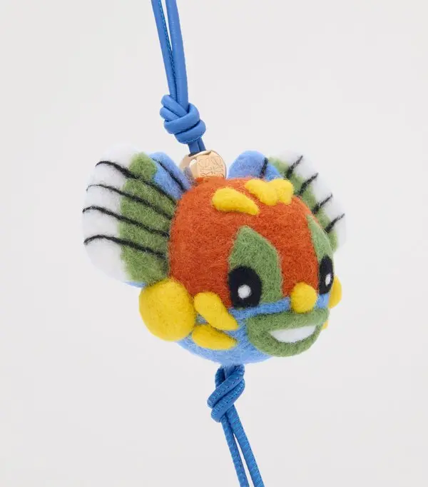 Loewe X Louis Wain Wool Felt Knight Cat Charm