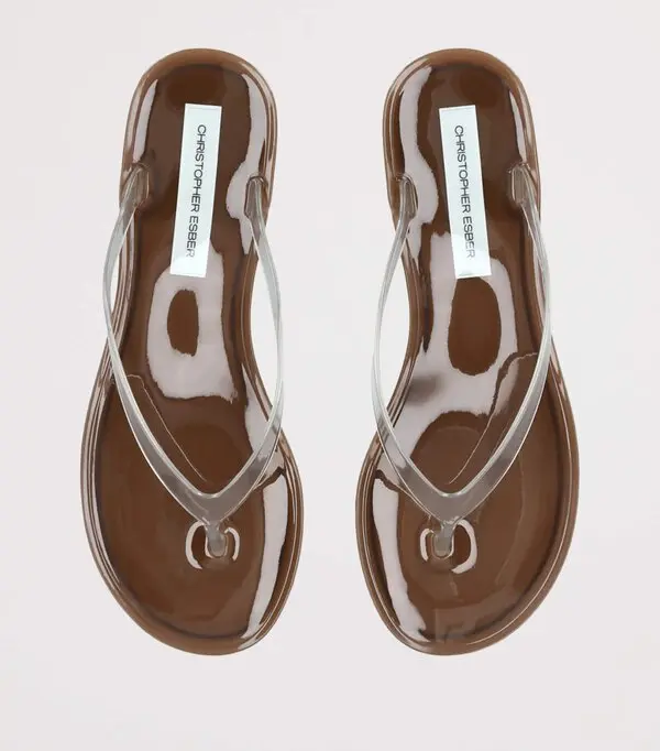 Christopher Esber Jo Flip Flops - Brown