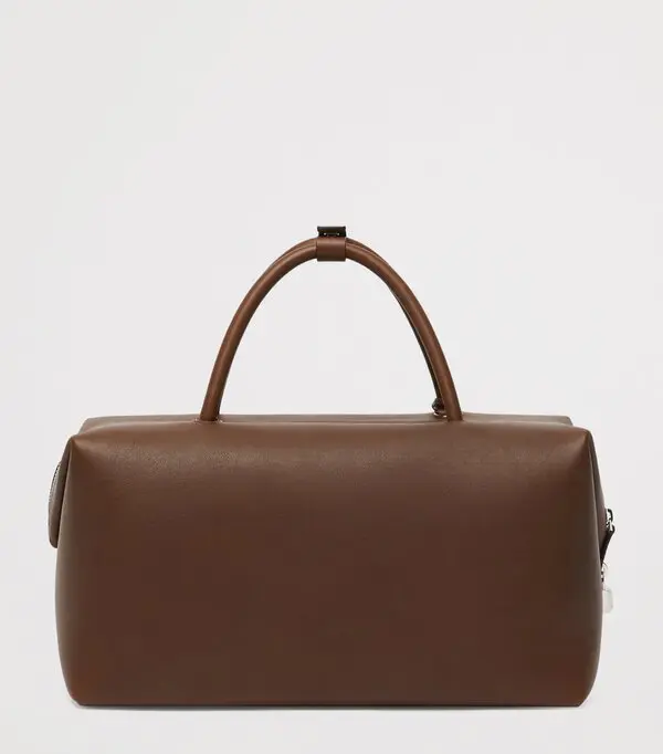 Max Mara Large Leather Boston Bag - Brown