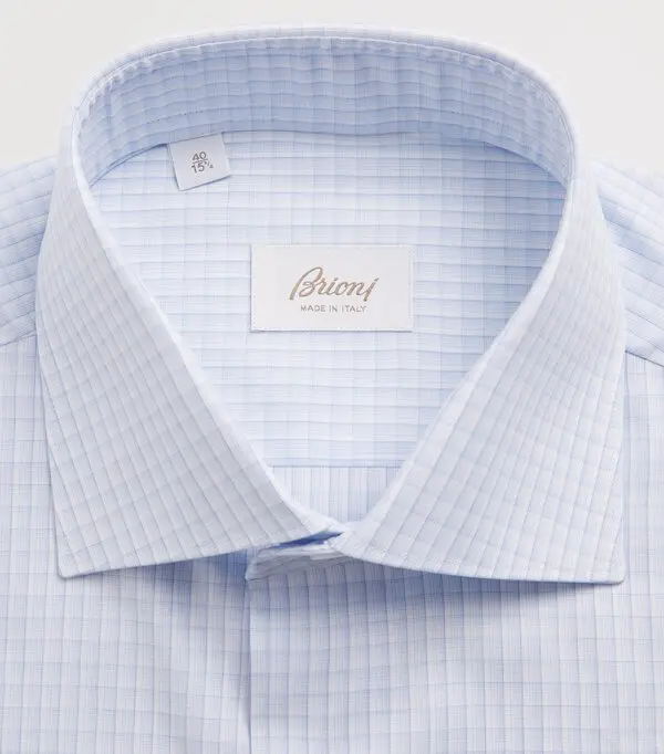Brioni Cotton Check Shirt