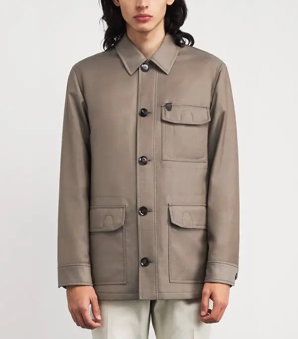 Brioni Wool Padded Field Jacket