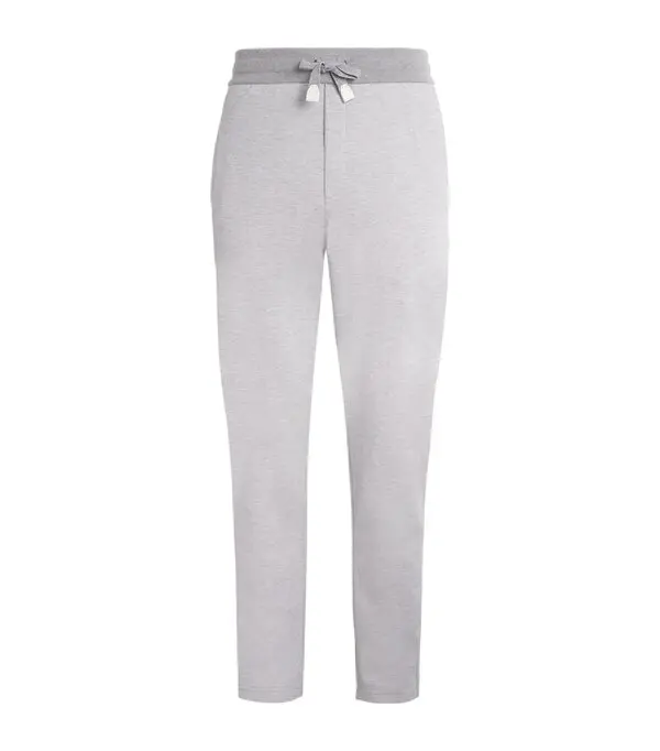 Brioni Cotton-blend Sweatpants - Grey