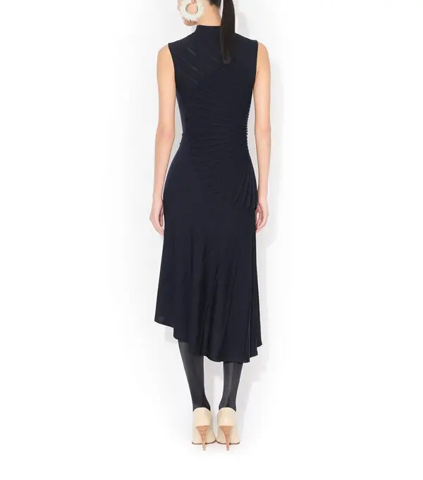 Alaïa Virgin Wool Sculpting Midi Dress