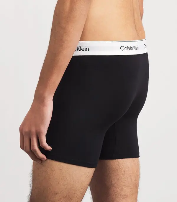 Calvin Klein Stretch-cotton Icon Boxer Briefs - Black