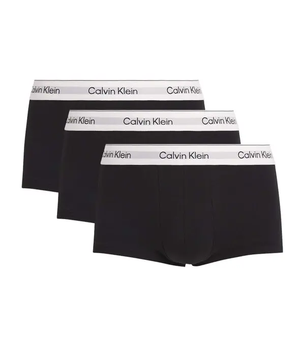 Calvin Klein Stretch-cotton Low Rise Icon Boxer Briefs - Black