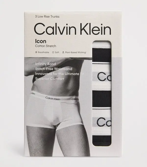 Calvin Klein Stretch-cotton Low Rise Icon Boxer Briefs