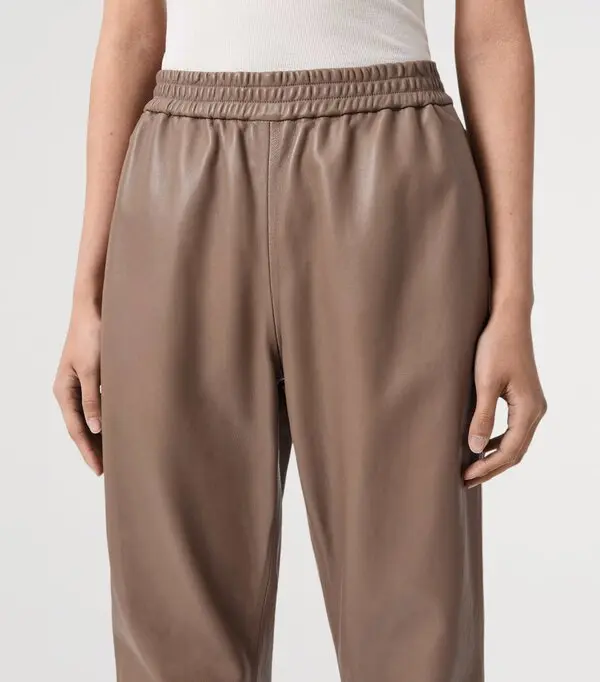ALLSAINTS Leather Jen Sweatpants