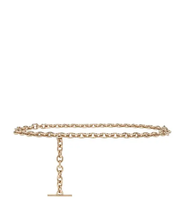 Alexander McQueen T-bar Chain Belt - Neutral