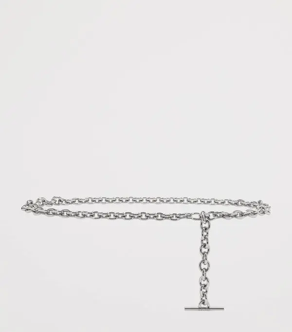 Alexander McQueen T-bar Chain Belt - Neutral