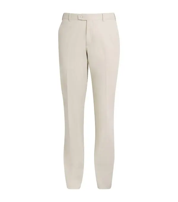 Brioni Wool Tailored Trousers - Nude