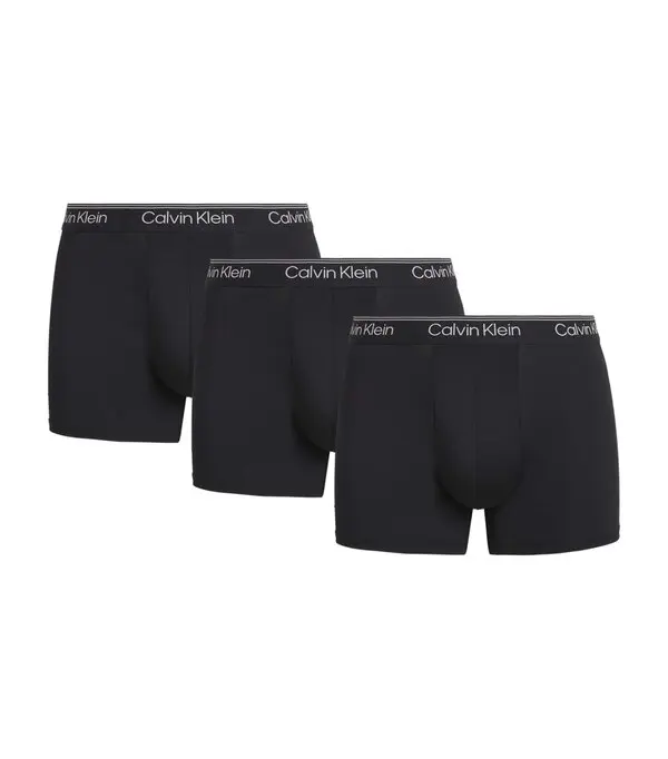 Calvin Klein Microfiber-stretch Boxer Briefs - Black