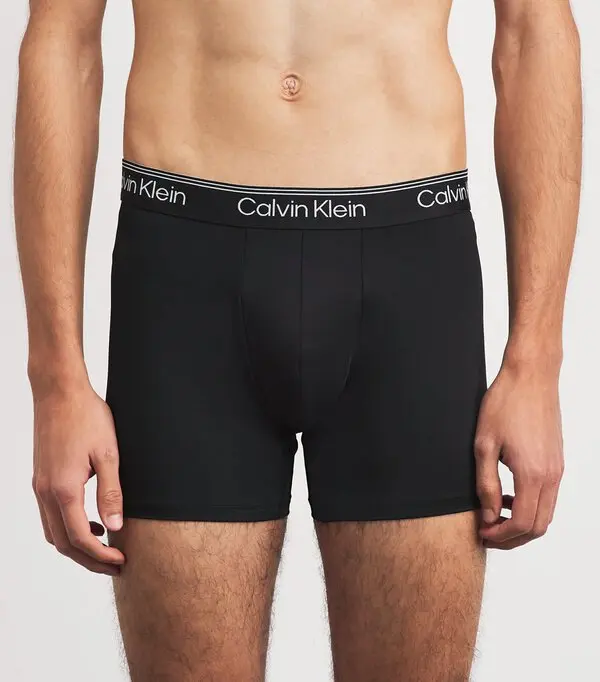 Calvin Klein Microfiber-stretch Boxer Briefs - Black