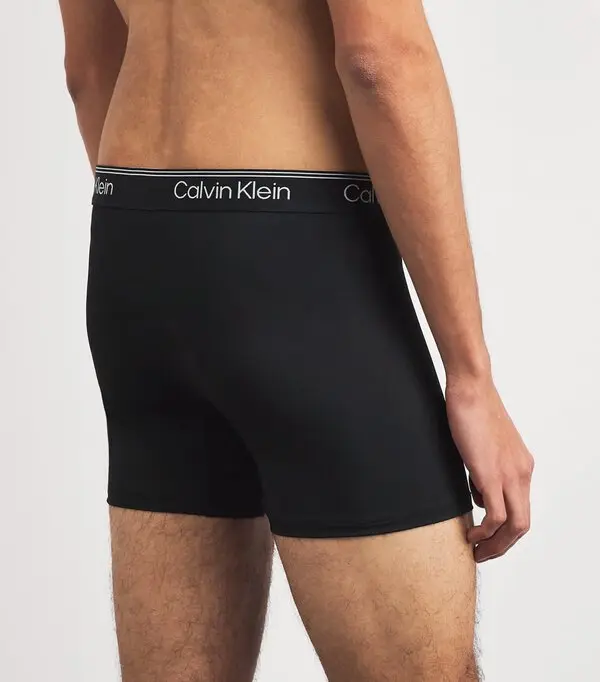 Calvin Klein Microfiber-stretch Boxer Briefs - Black