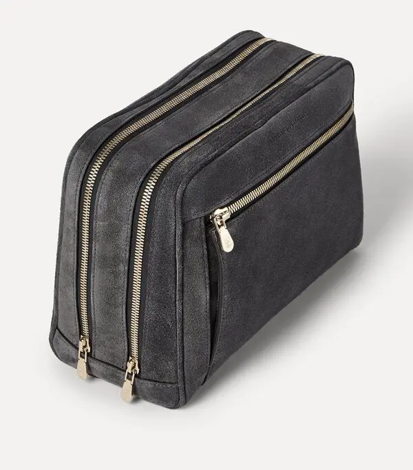 Brunello Cucinelli Suede Wash Bag
