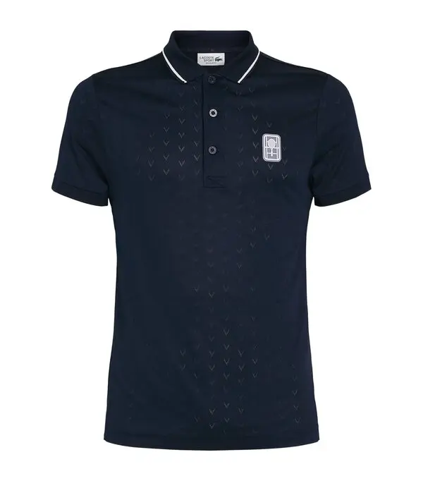 Lacoste Tennis Heritage Ultra-dry Stretch Polo Shirt - Navy