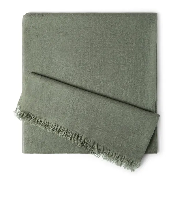 Brunello Cucinelli Cashmere-silk Scarf - Green