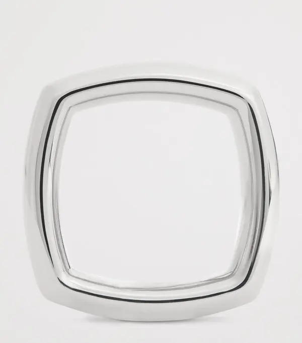 Tom Wood Rhodium-plated Sterling Frame Ring