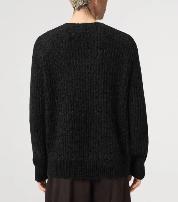 ALLSAINTS Embroidered Chainy Sweater - Black