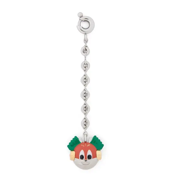 Loewe X Louis Wain Metal Robot Keychain - Silver