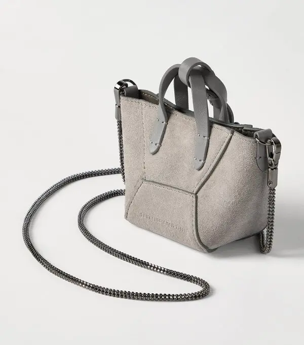 Brunello Cucinelli Mini Suede Tote Bag