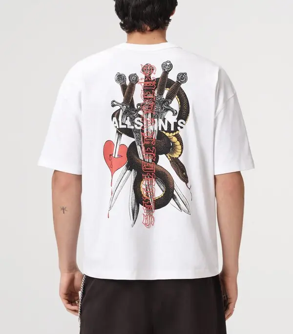 ALLSAINTS Organic Cotton Serrate T-shirt - White