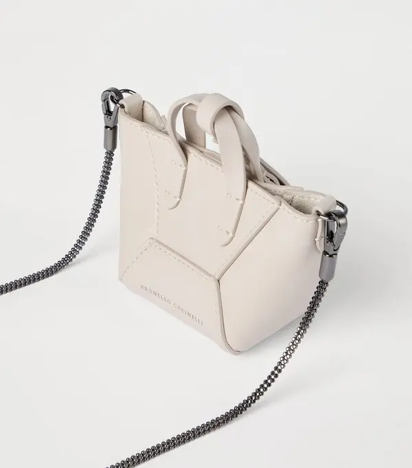 Brunello Cucinelli Mini Leather Bc Duo Tote Bag