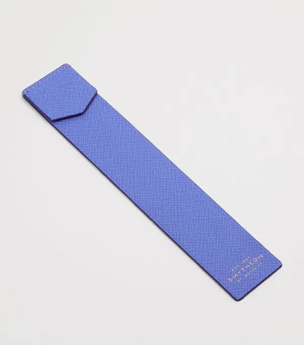 Smythson Panama Leather Bookmark