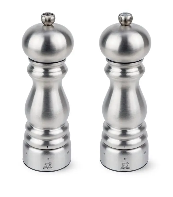 PEUGEOT Stainless Steel Paris Chef Salt And Pepper Mill Set - Metallic