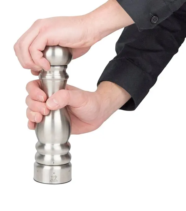 PEUGEOT Stainless Steel Paris Chef Salt Mill - Metallic