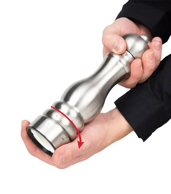PEUGEOT Stainless Steel Paris Chef Salt Mill - Metallic