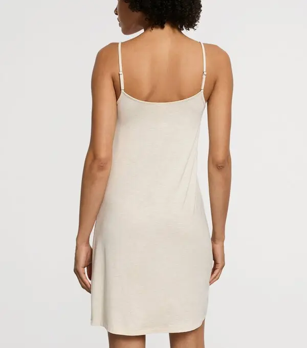 Hanro Lace-trim Natural Elegance Nightdress - Beige