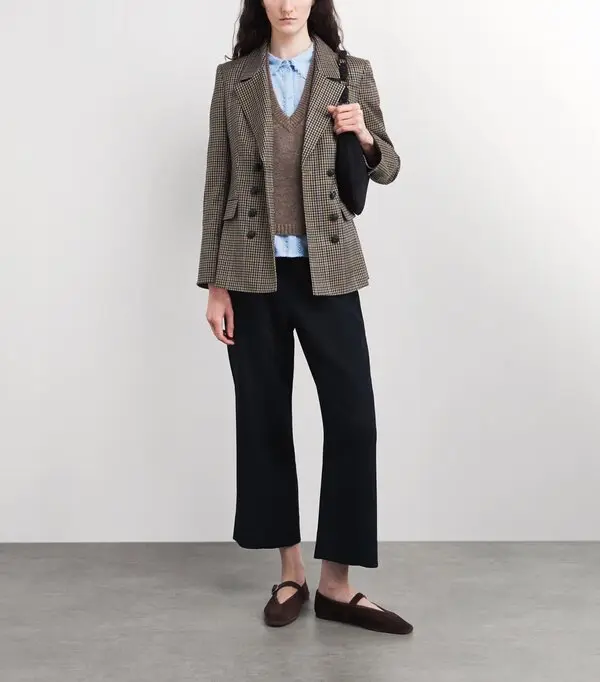 ME+EM Merino Wool-cashmere-silk V-neck Sweater