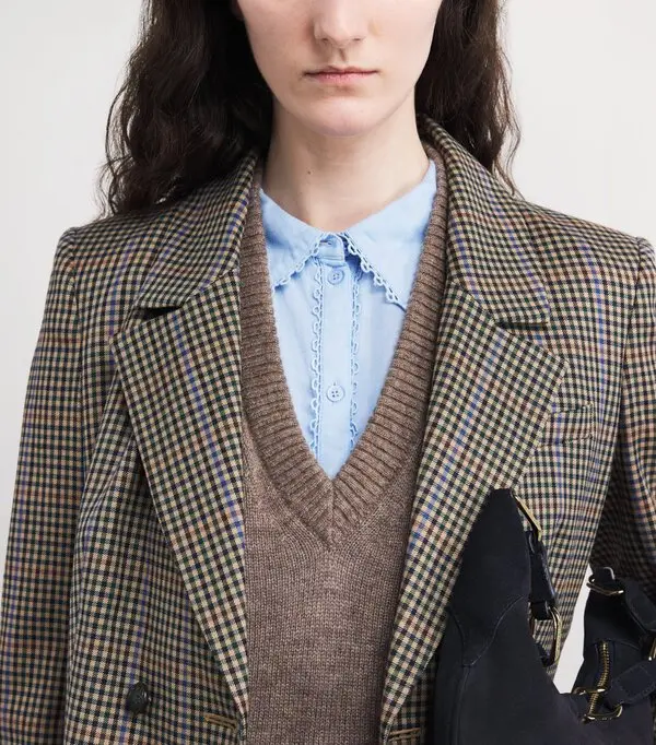 ME+EM Merino Wool-cashmere-silk V-neck Sweater