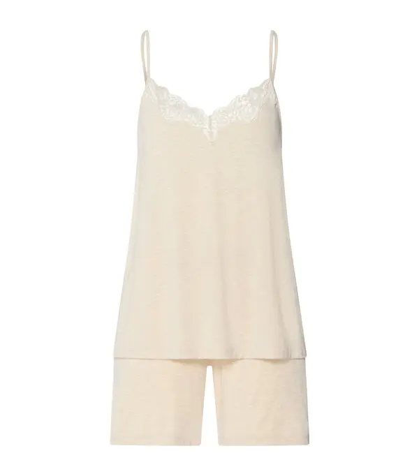 Hanro Natural Elegance Short Pyjama Set - Beige