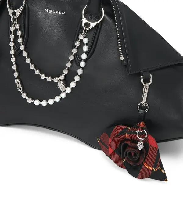 Alexander McQueen Tartan Rose Bag Charm